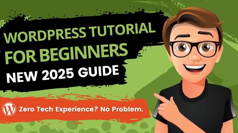WordPress Tutorial For Beginners 2025 [MADE EASY] - Best Host Hub